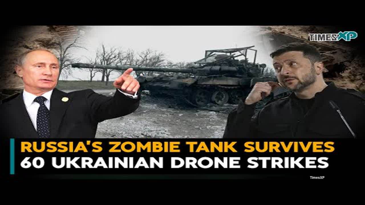 Russia’s ‘Zombie Tank’ goes viral after surviving 60+ Ukrainian drone ...