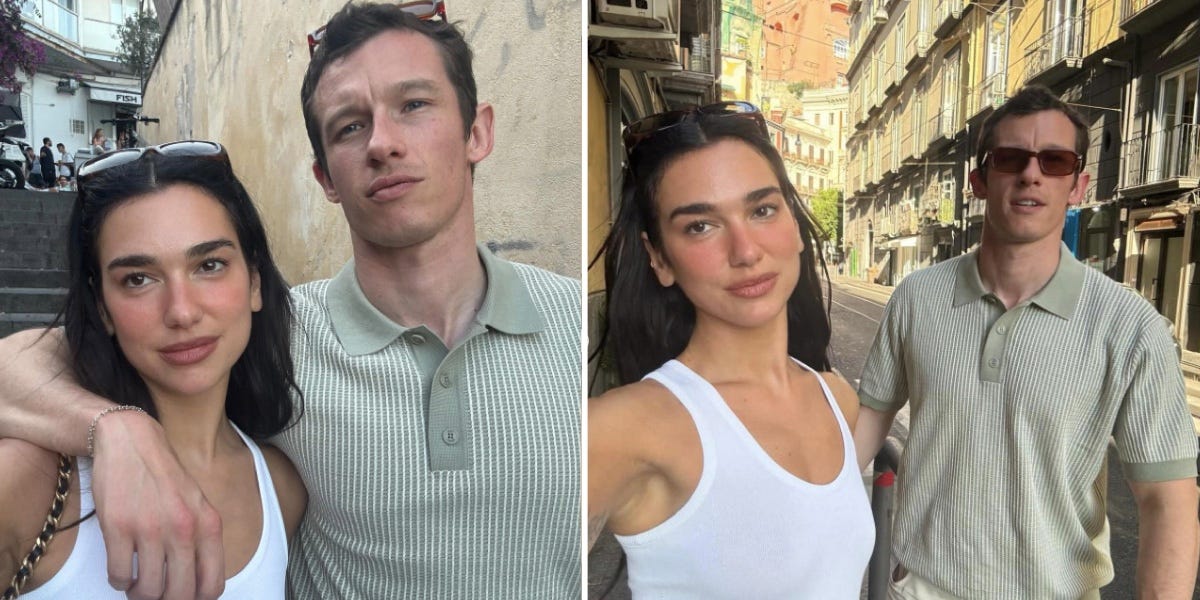 Callum Turner Pulls Dua Lipa Into Passionate Embrace at BST Hyde Park