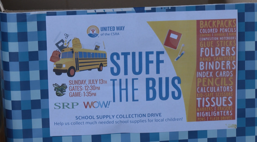 United Way of the CSRA annual Stuff the Bus drive begins