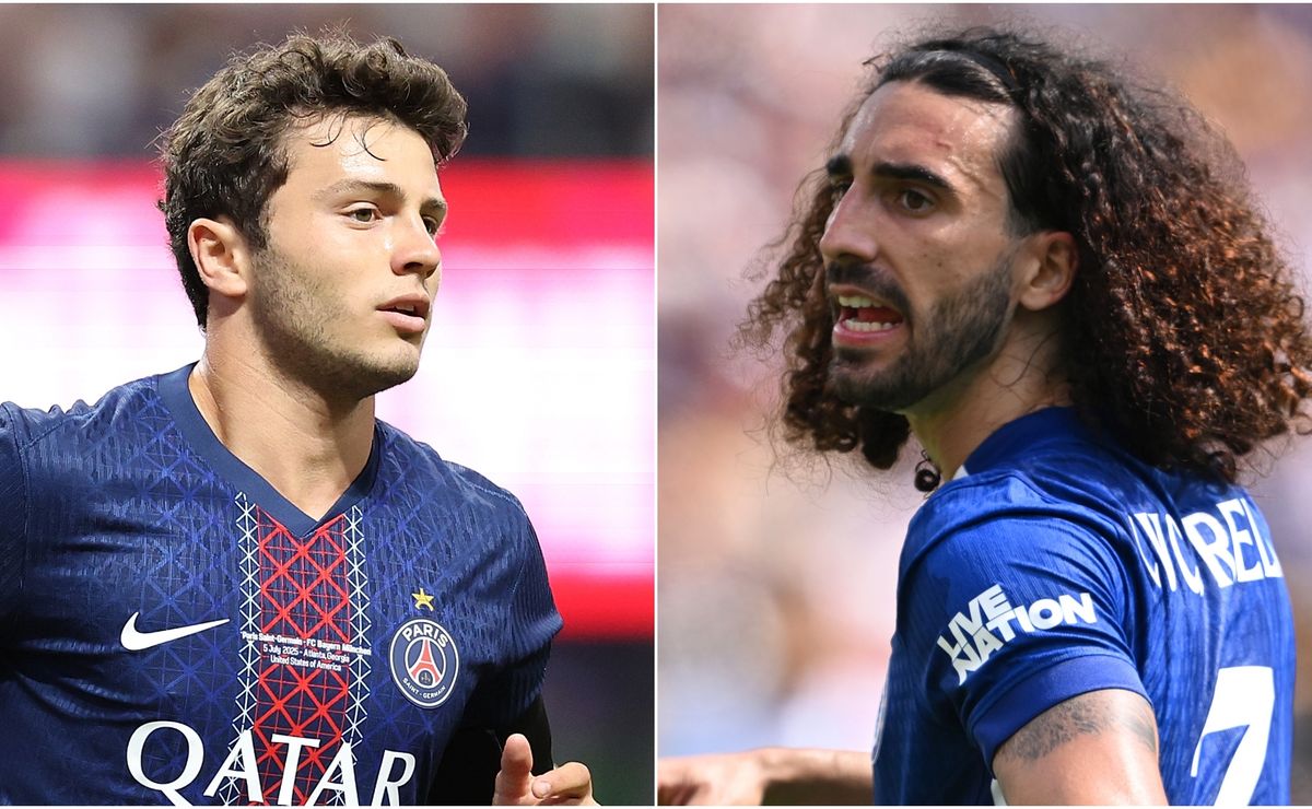 Video: PSG’s Joao Neves shown straight red card for hair pull on Marc ...