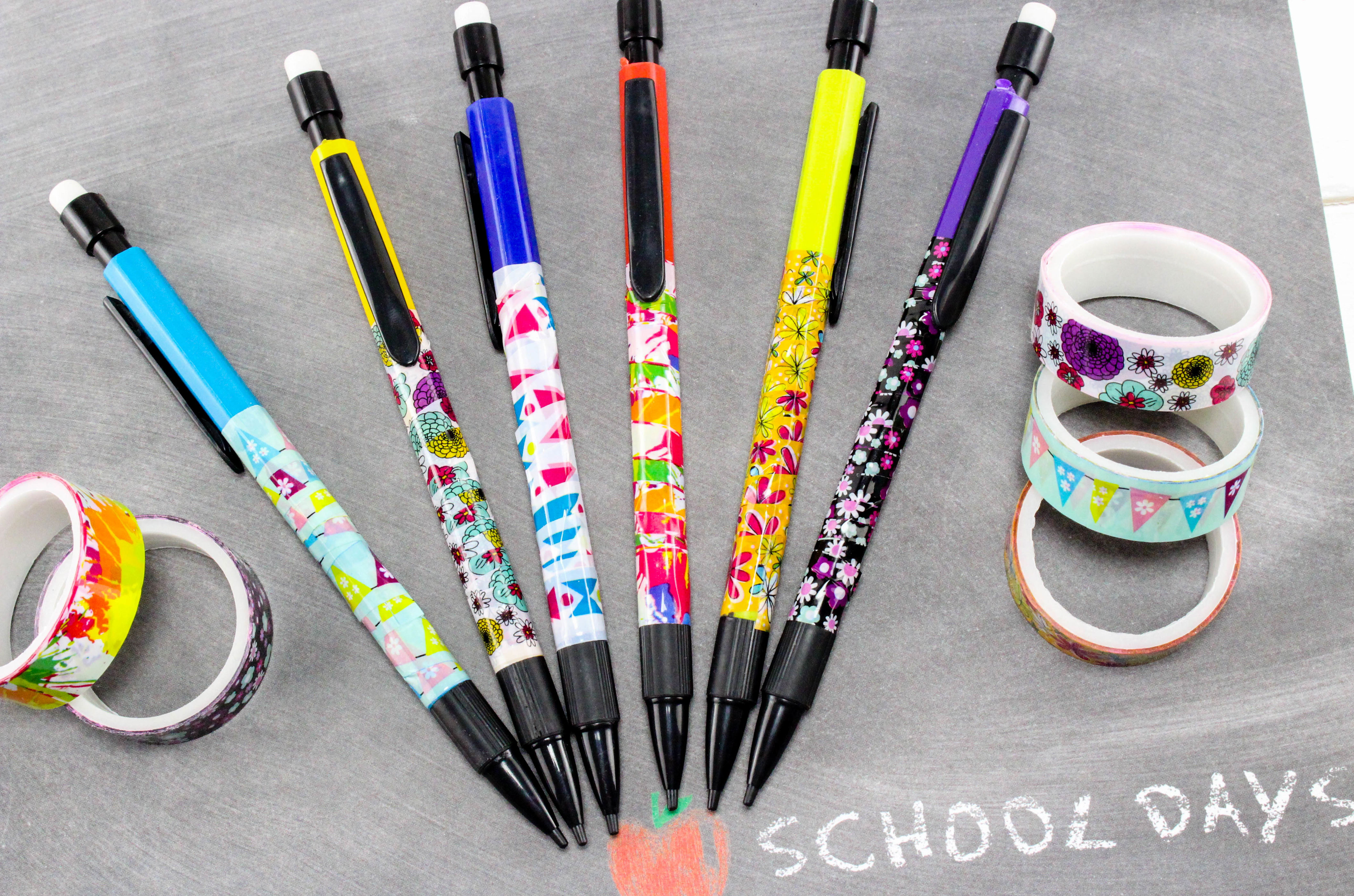 DIY Washi Tape Idea: Make These Fun Pencils!
