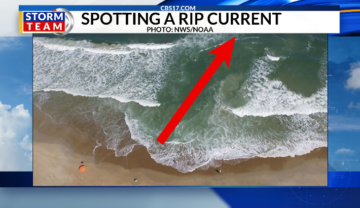 High rip current risk along southeast NC coast Tuesday, NWS says