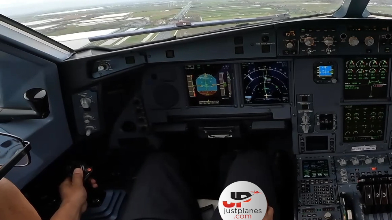 Amazing Airbus A340 takeoff from Amsterdam | Just Planes