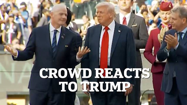 Crowd appears to boo Trump at Club World Cup award ceremony