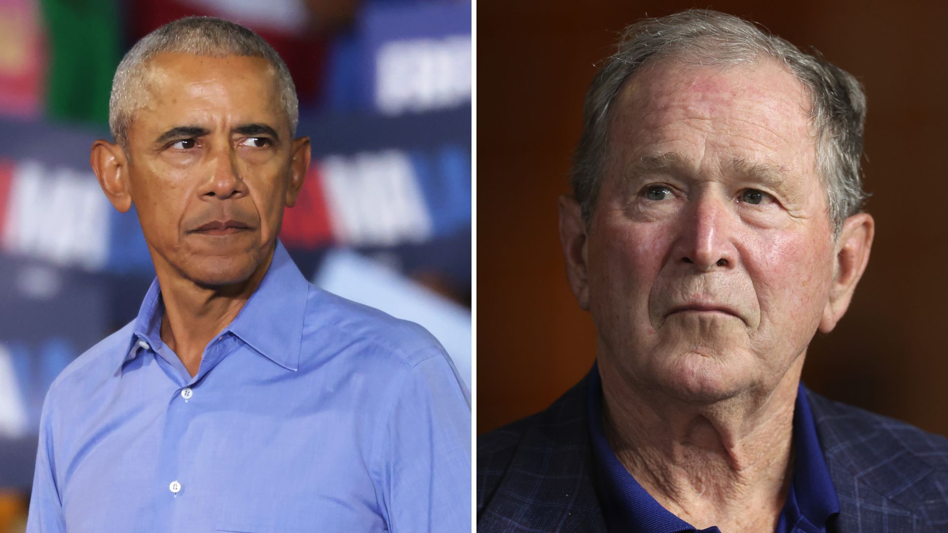Barack Obama et George W. Bush s’unissent contre Trump