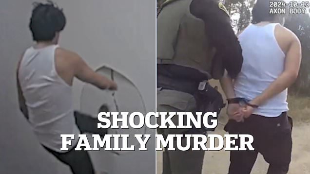 Murder suspect escapes interrogation room after killing family