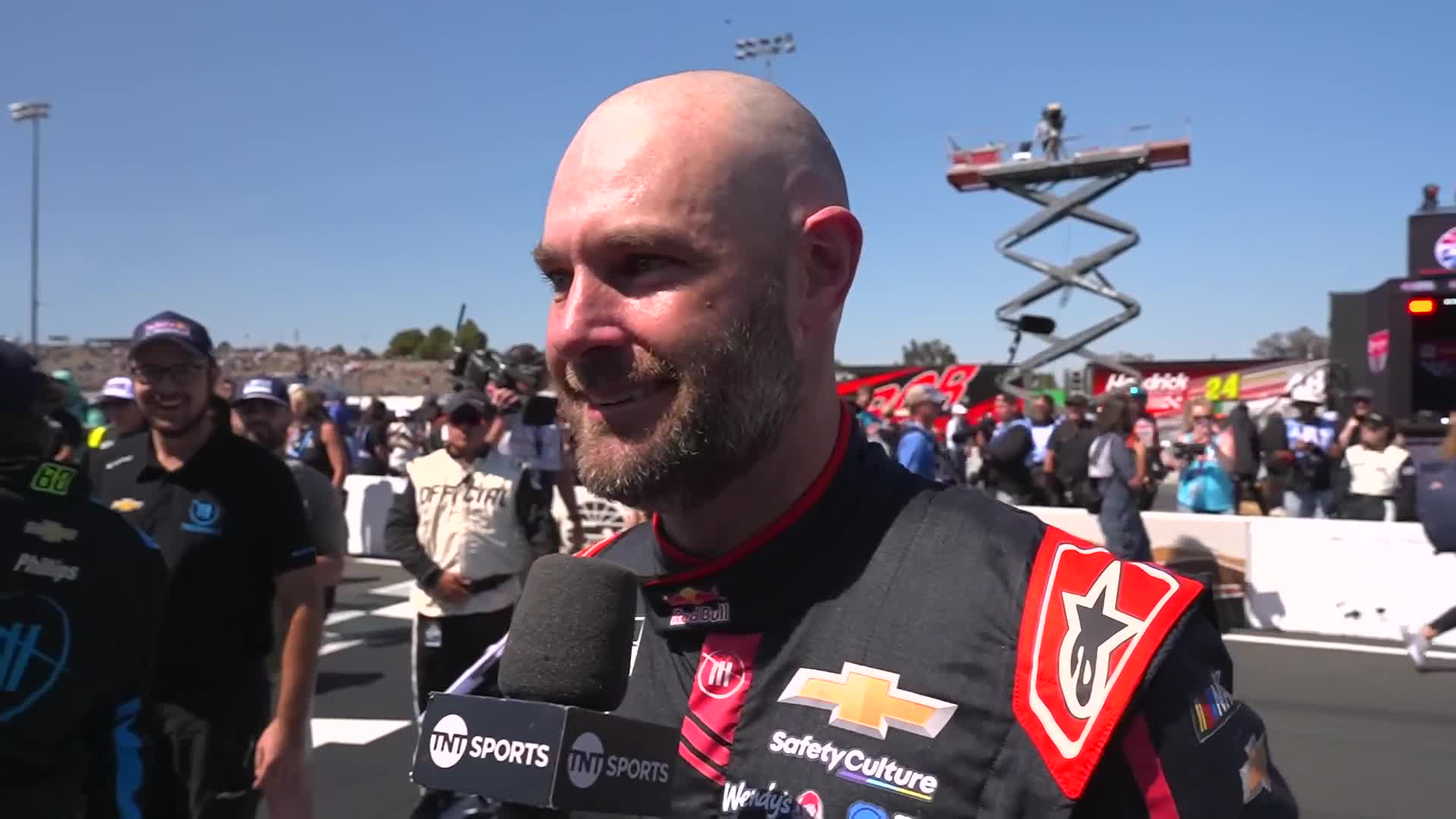 SVG 'stoked' to win third Cup Series race in five weeks