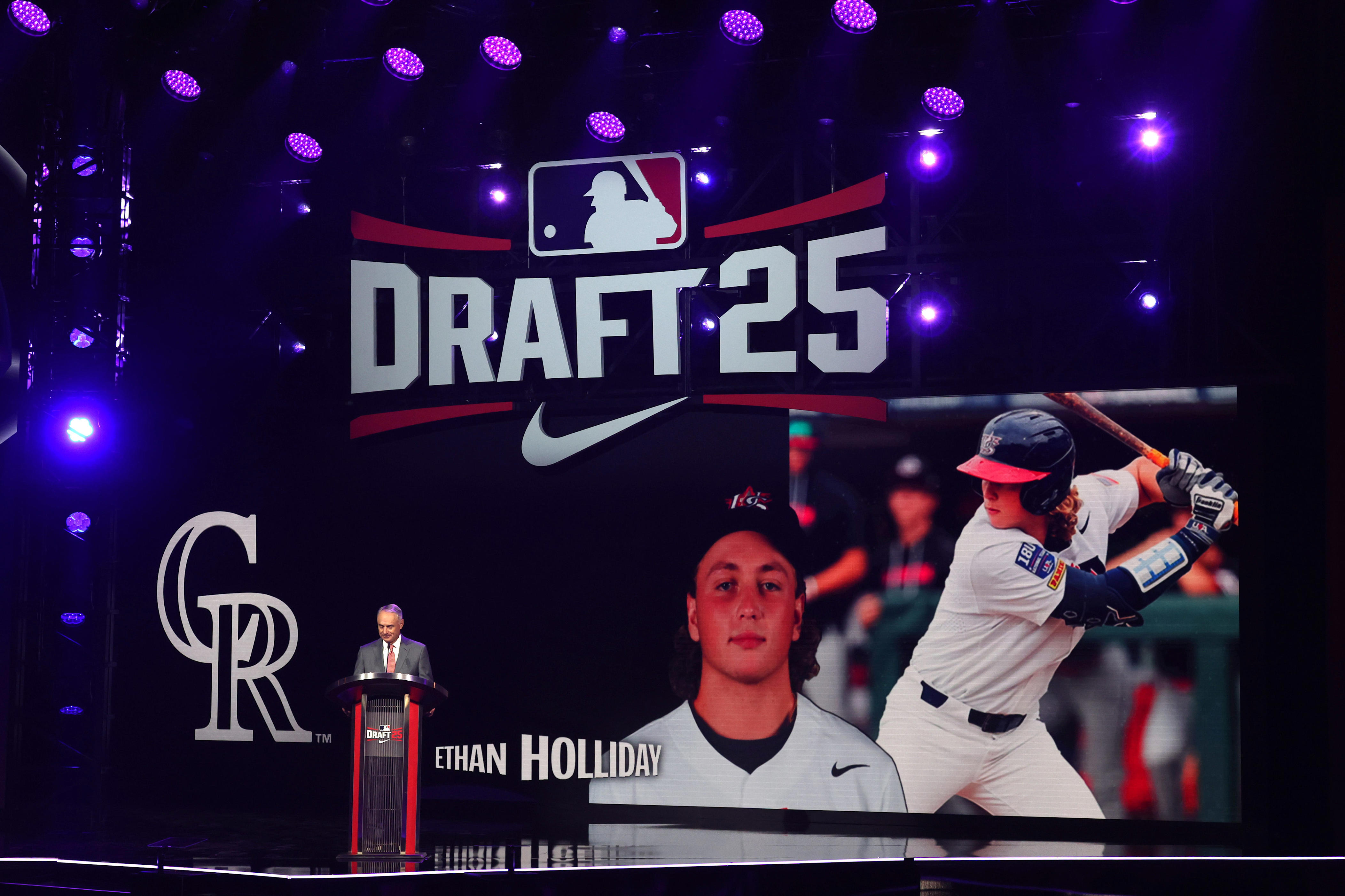 Ethan Holliday selected by Colorado Rockies with fourth overall pick in ...