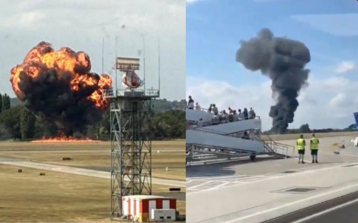 Avión se estrella y explota poco después de despegar del aeropuerto de ...