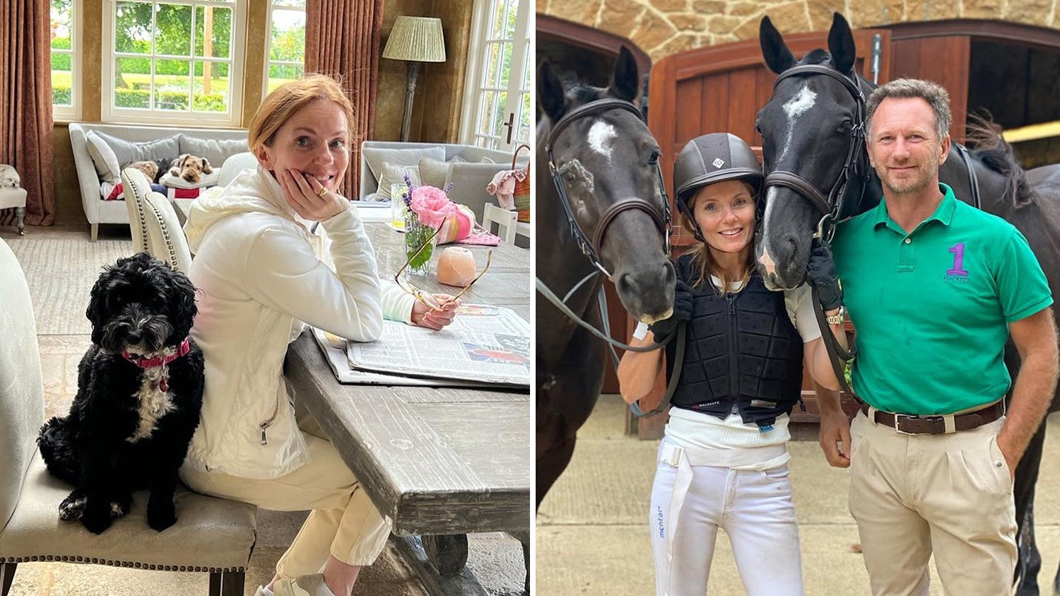 Inside Christian Horner and Geri Halliwell's homes