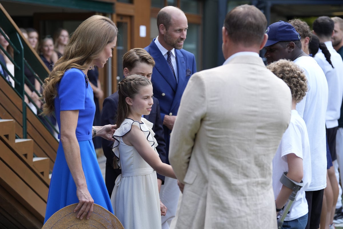 Kate praises ‘brave’ boy with cancer as royals visit Wimbledon