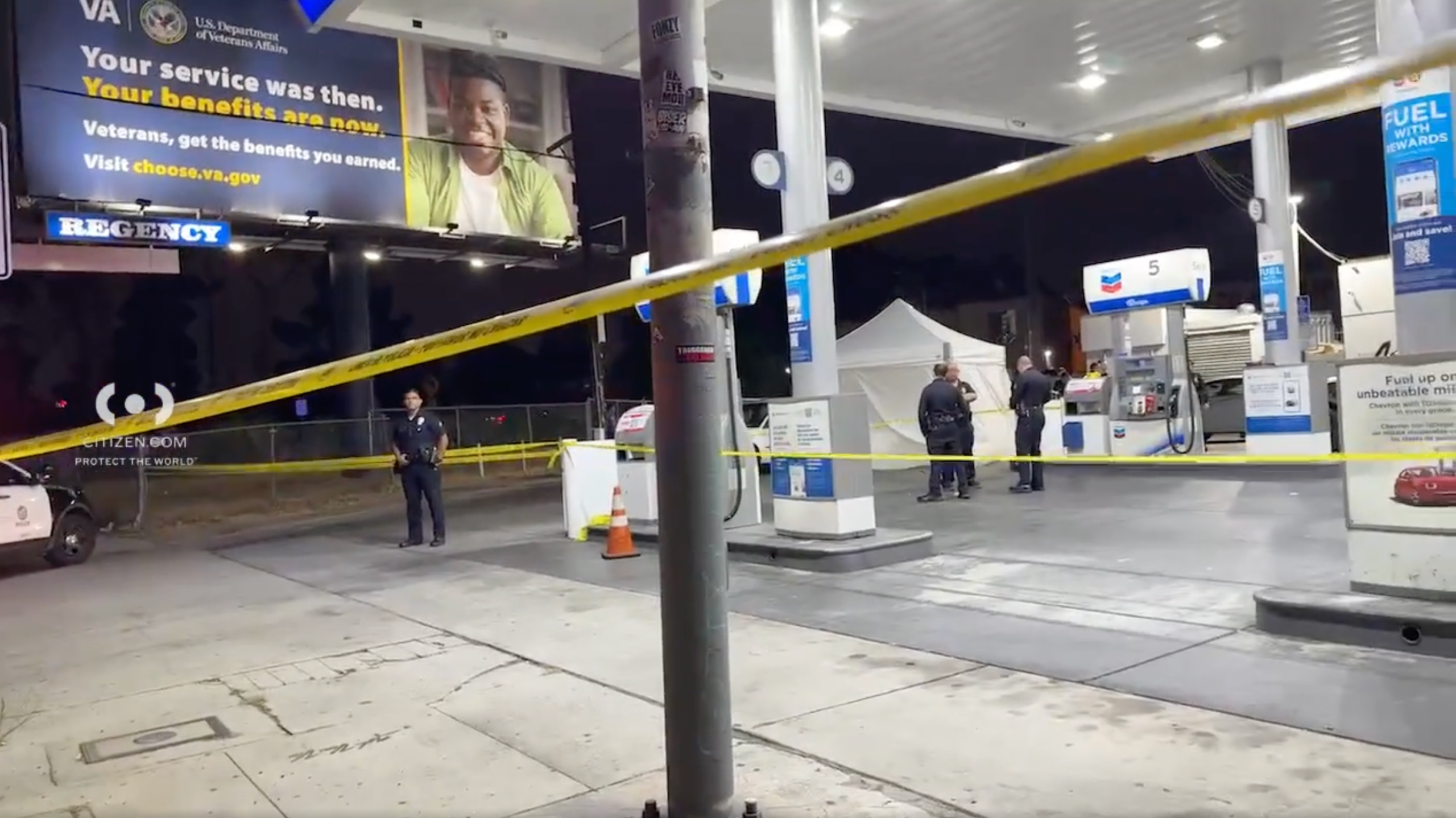 15-year-old killed in gang-related drive-by shooting at LA gas station
