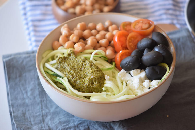 Mediterranean Buddha Bowl (Vegetarian & Vegan Options)