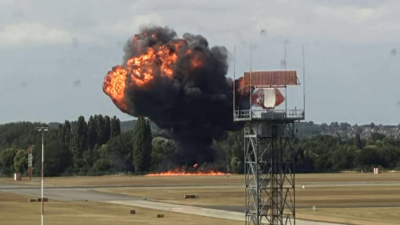 Southend Airport remains closed after 'fireball' plane crash
