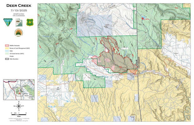 Deer Creek Fire, at almost 9,000 acres, nearing Colorado-Utah state line