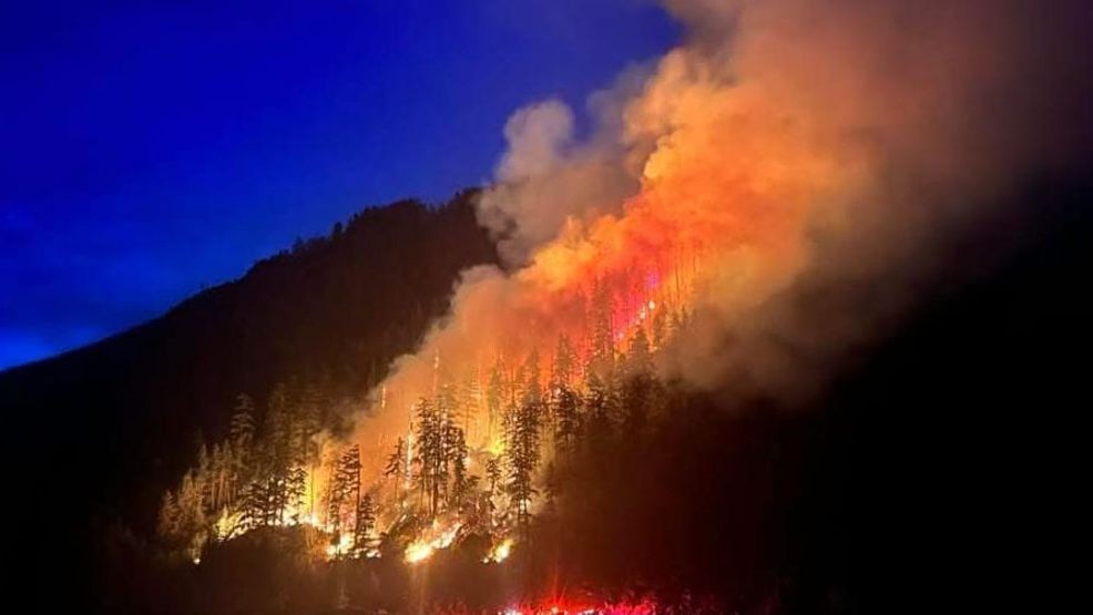 Bear Gulch Fire continues to burn, popular Staircase Campground under ...