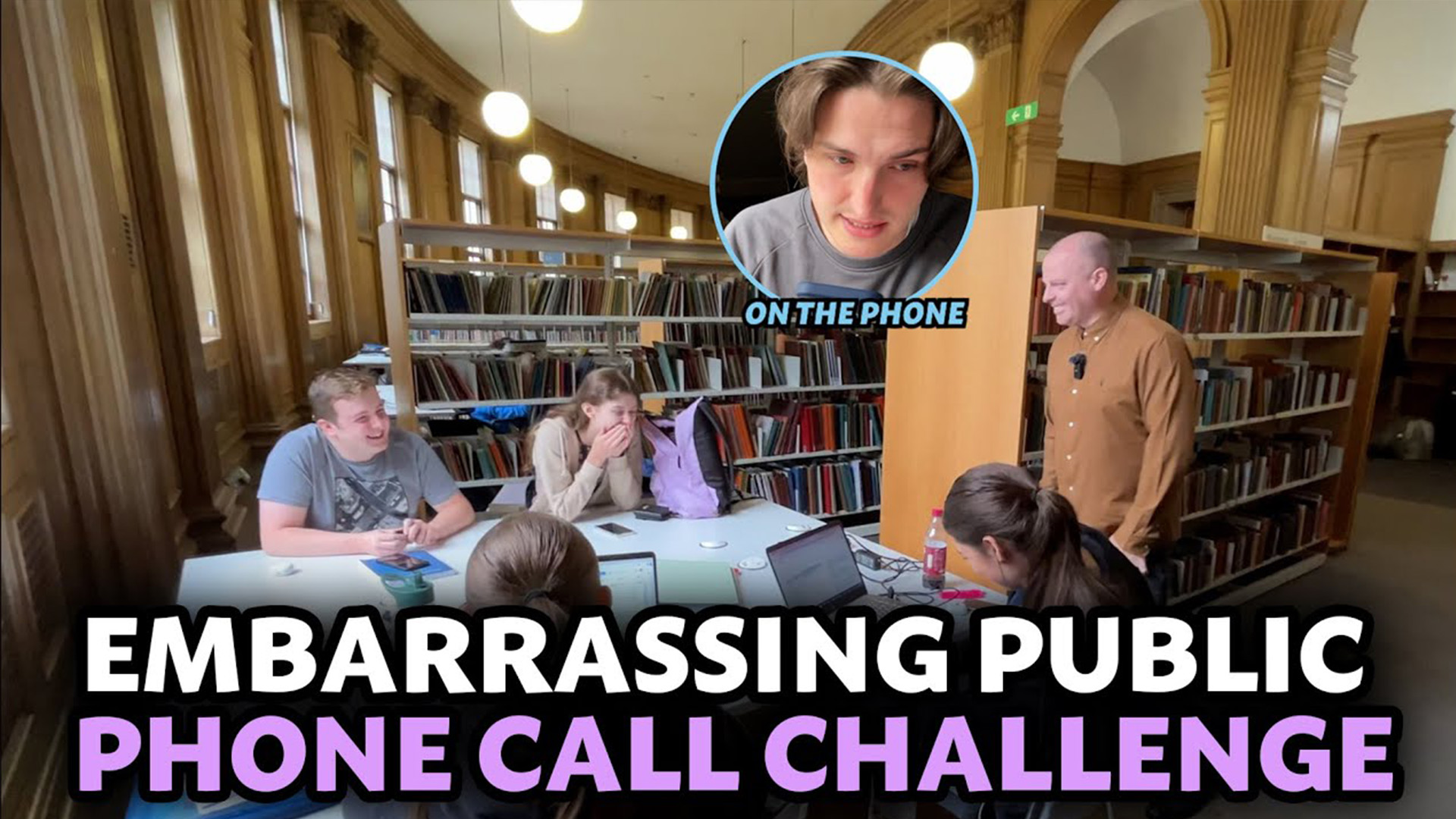 Impractical Jokers Library Prank! 🤫😂 “Say ‘Meow’ Every Time Someone ...