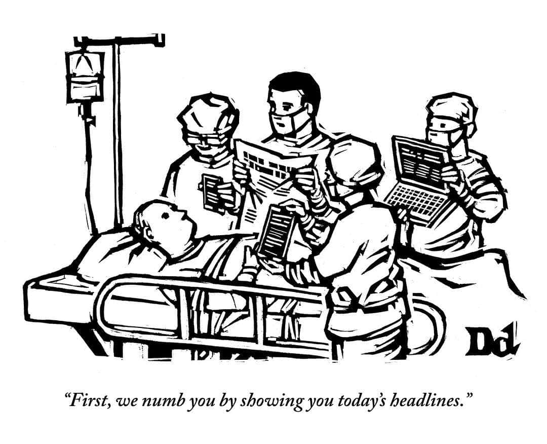 25+ Funny Comics In Woodcut Style From New Yorker Cartoonist Drew Dernavich