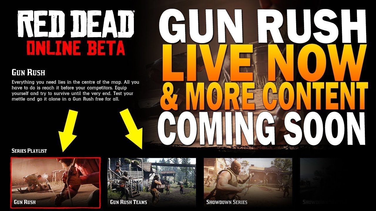 NEW Red Dead Online Beta Update! Gun Rush, Awesone New Features Coming ...