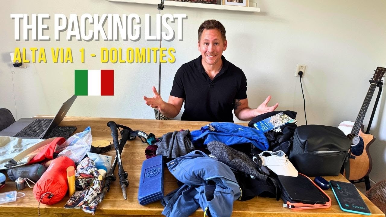 The Packing List | Alta Via 1 Trail in Dolomites (7 days)