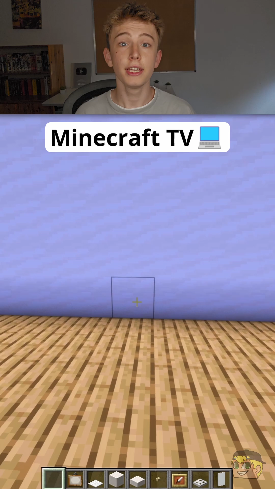 How To Build A Simple TV In Minecraft 💻 | Modern Furniture Tutorial