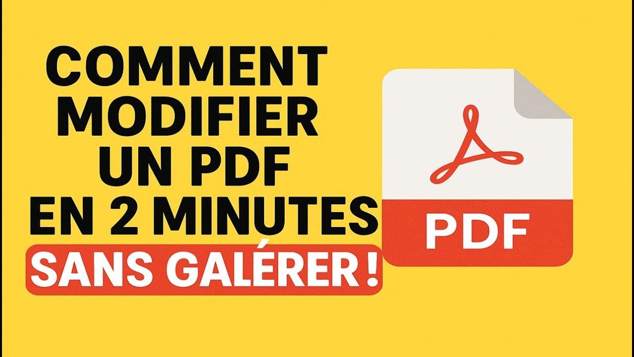 Comment modifier un PDF en 2 minutes sans galérer