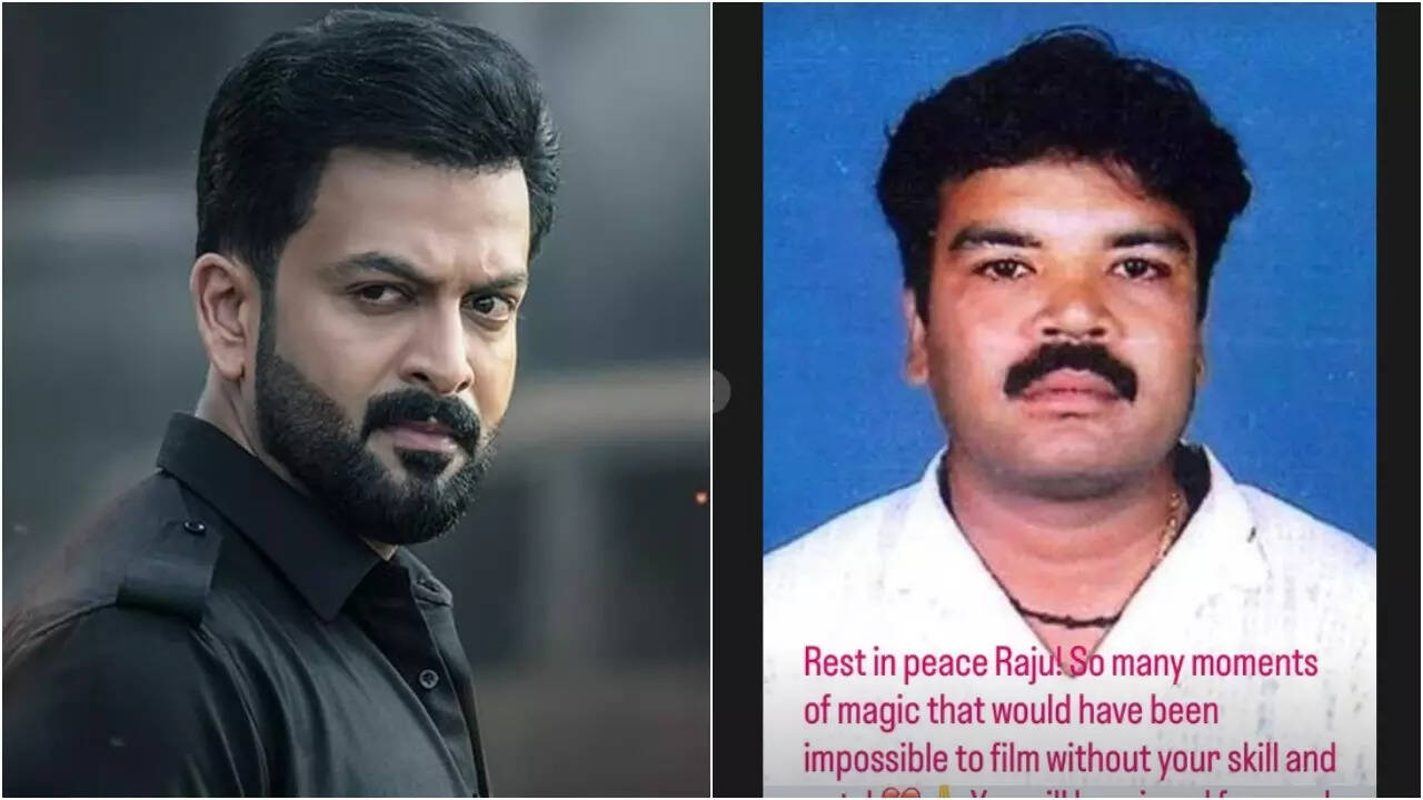 Prithviraj Sukumaran mourns stuntman SM Raju: “Your skill and guts made ...