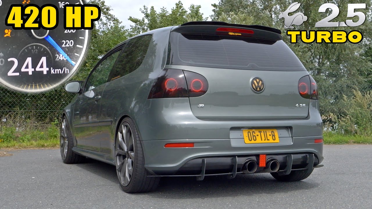 420HP VW Golf MK5 Rabbit 2.5 TFSI | 100–200 km/h POV & INSANE Exhaust Sound