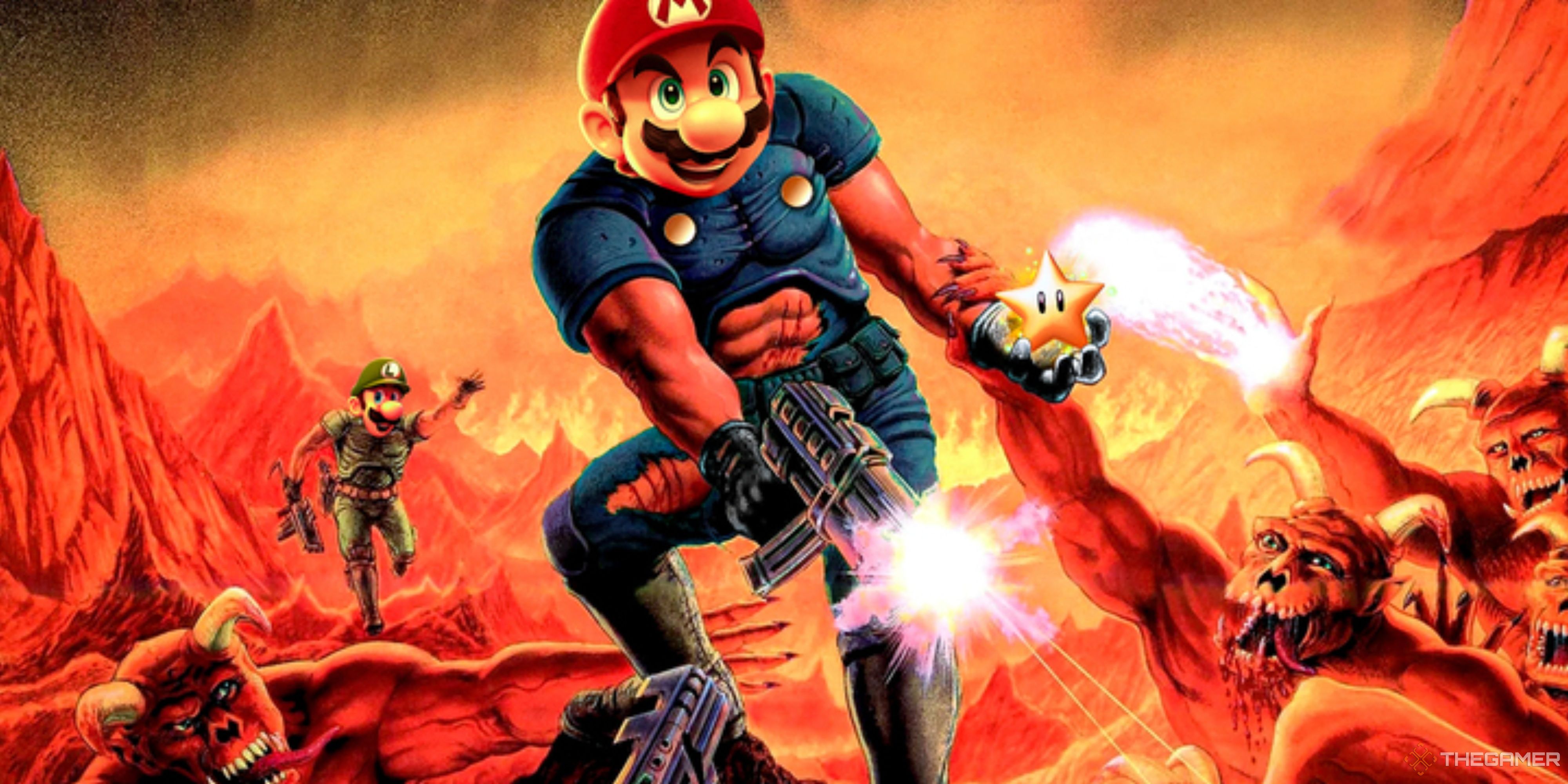 Mario doesn't die when he loses a life, he's sent to hell alive ...