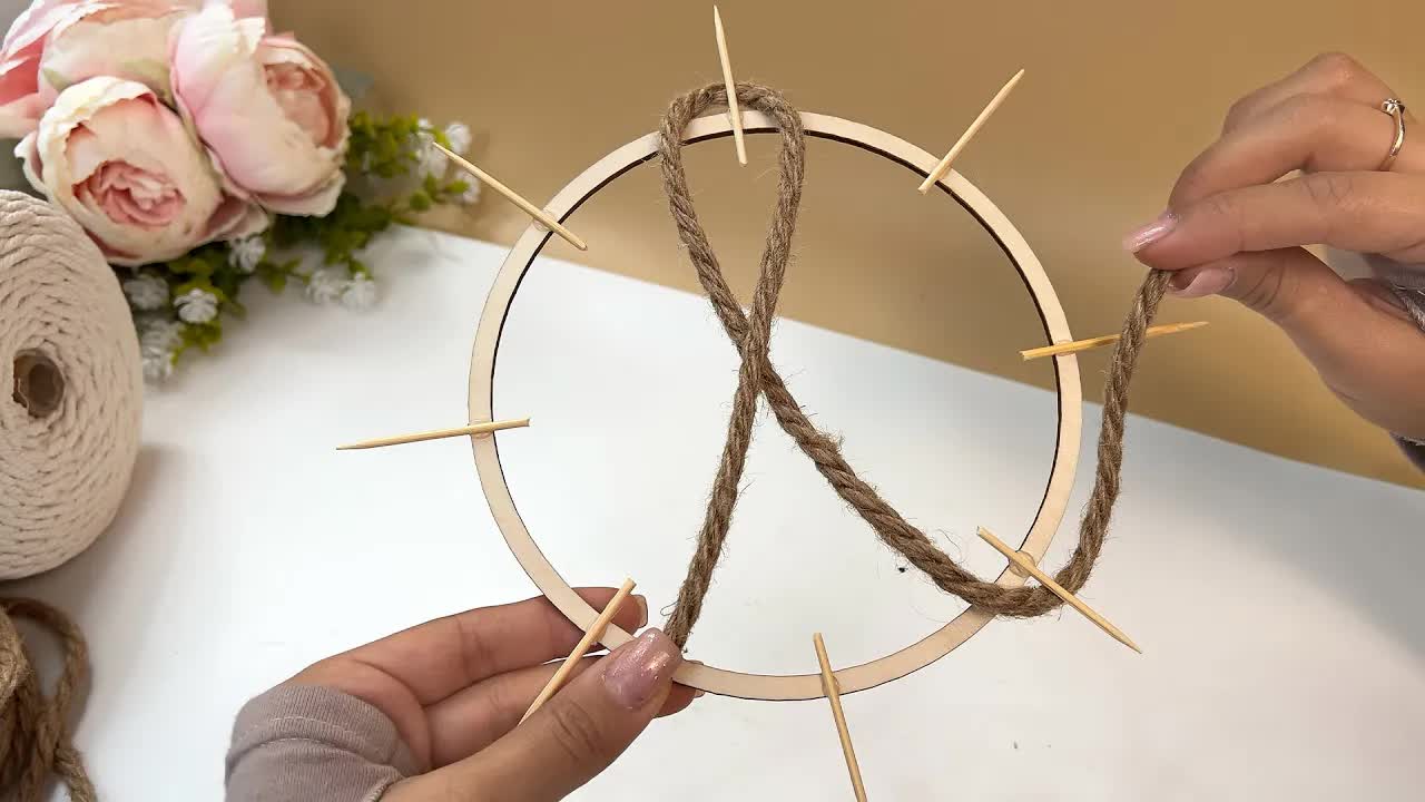 WOW! The most Beautiful thing you can Make from a wooden Circle and ...