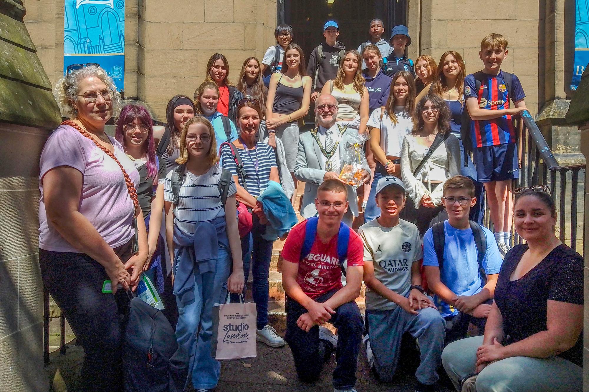 French exchange students enjoy visit to Alnwick and the Northumberland ...