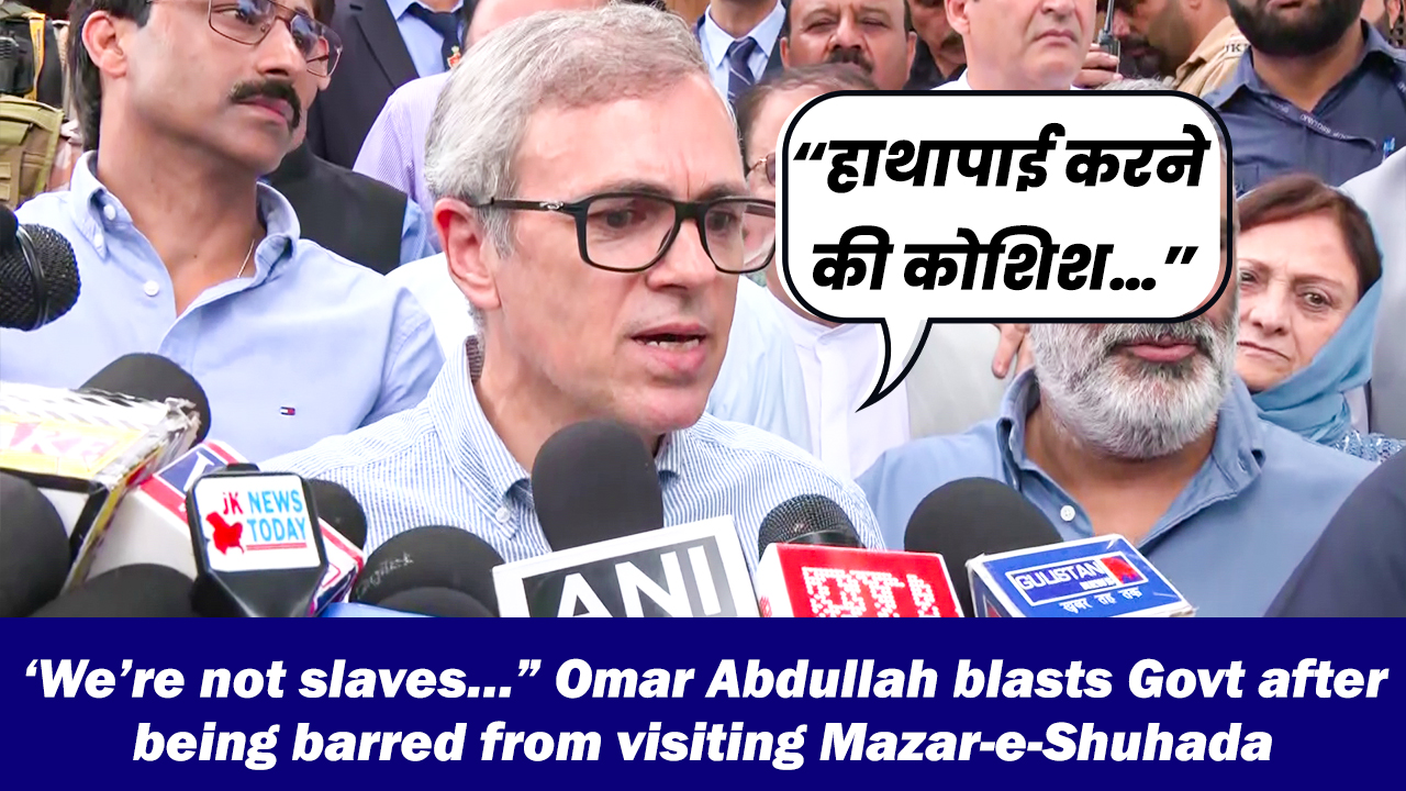 ‘We’re not slaves…” Omar Abdullah blasts Govt after being barred from ...