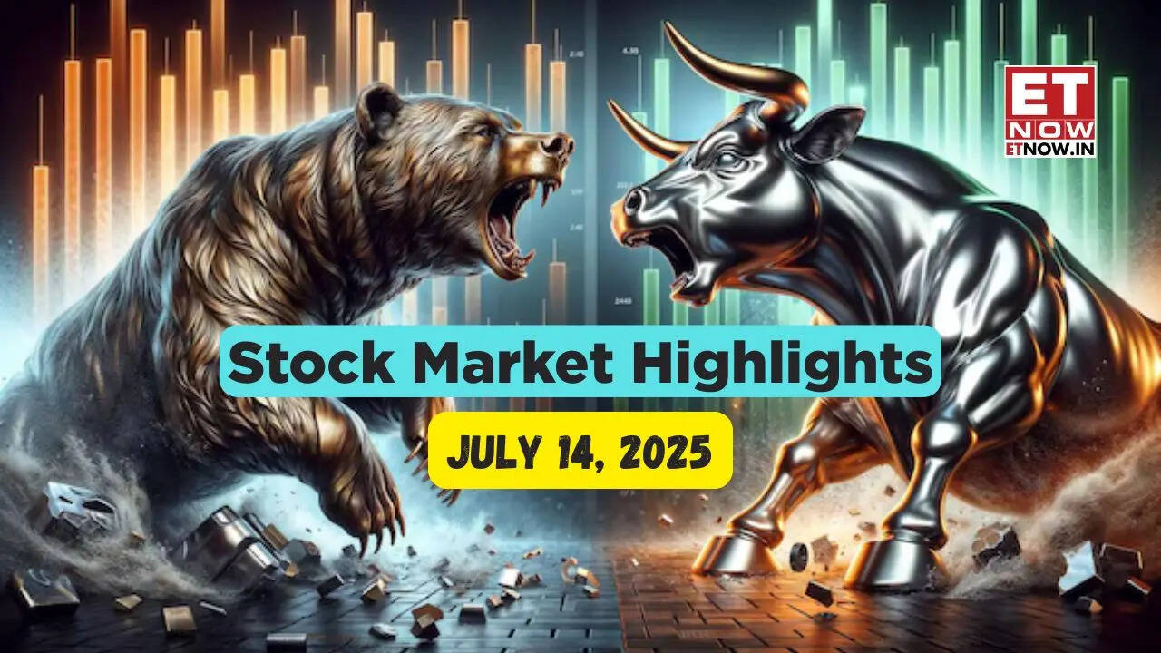 Stock Market Highlights, July 14, 2025: Sensex falls 247 pts, Nifty ...