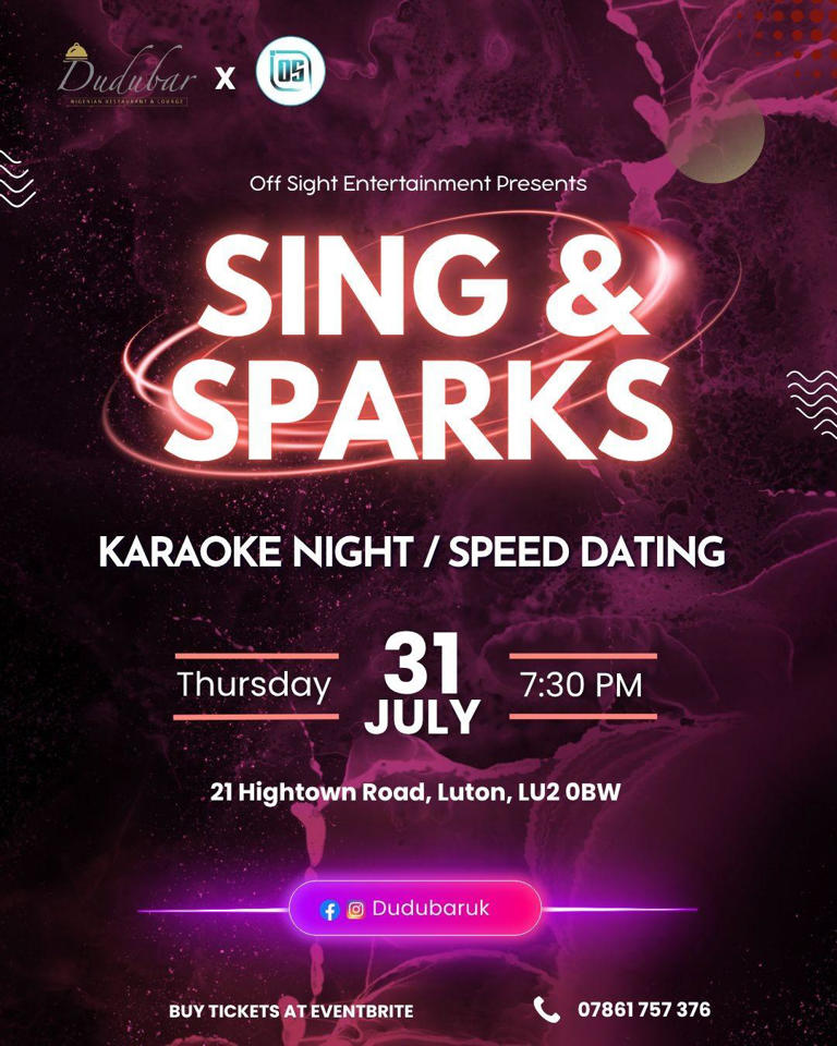 Off Sight Entertainment & Dudu Bar launches “Sing & Sparks Thursday ...