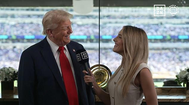 Donald Trump risks wrath of NFL fans with executive order quip at FIFA ...