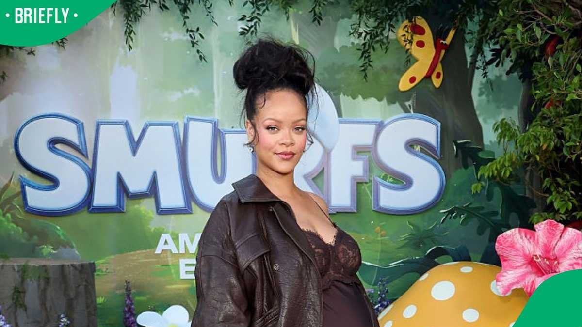 Rihanna's kids' hilarious reactions to paparazzi at Smurfs premiere go ...
