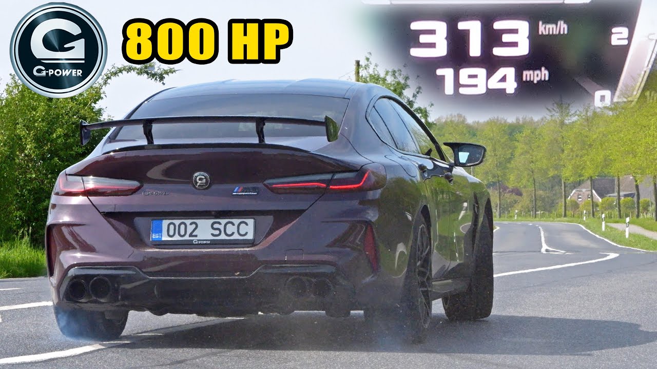 800HP BMW M8 G-POWER | 0–313 km/h Acceleration, POV Drive & Exhaust Sound