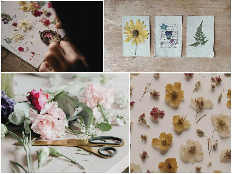 Basteln mit gepressten Blumen: 5 traumhafte DIY-Ideen