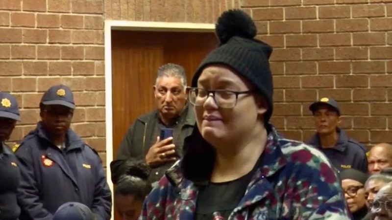 Jayden-Lee Meek's mother, Tiffany Meek, weeps as she appears in court ...