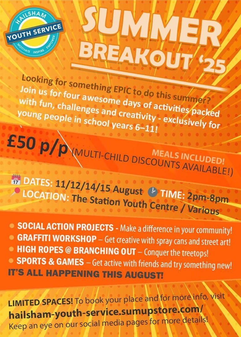 Exciting summer holiday activities await young people in Hailsham