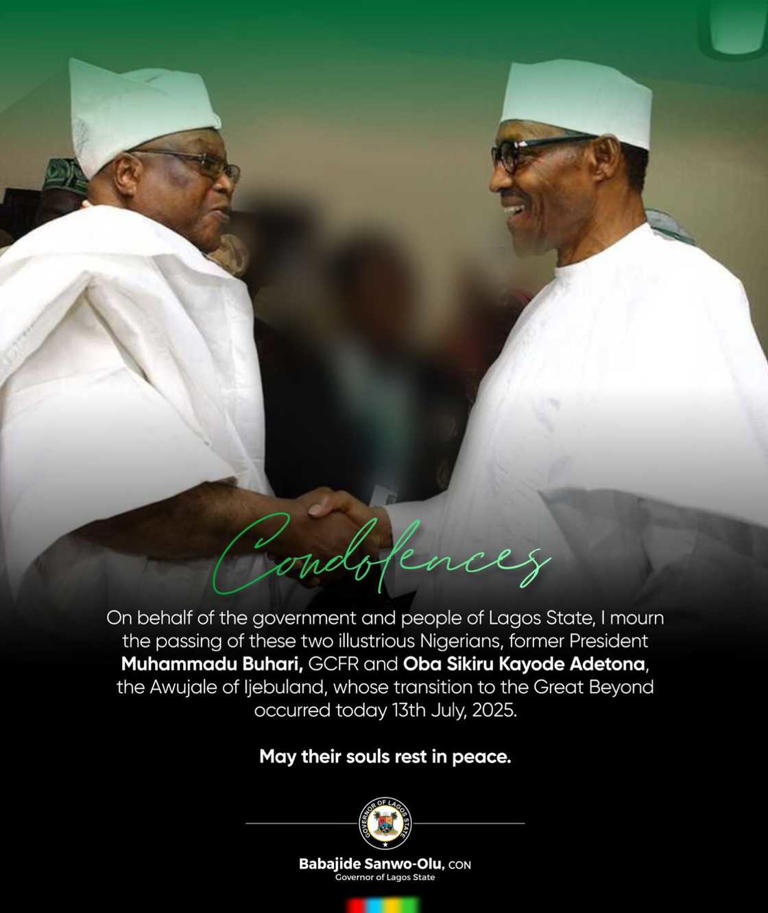 Nigeria: Monarch Sikiru Kayode Adetona dies hours after former ...