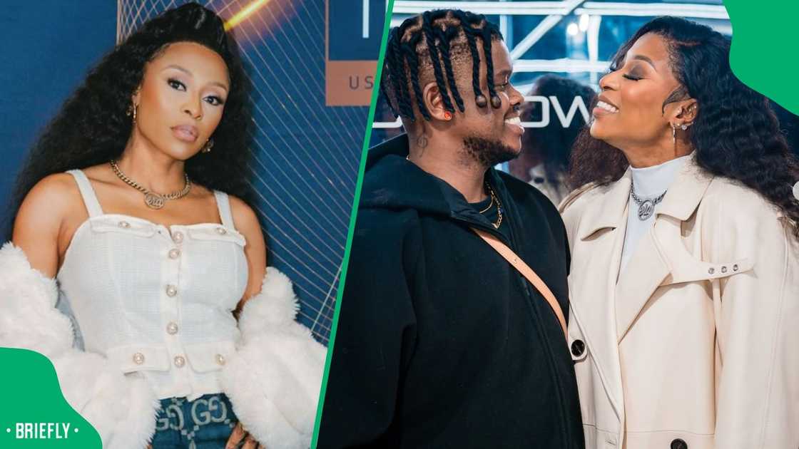 DJ Zinhle gushes over husband Murdah Bongz after fans accused him of contributing to her new music