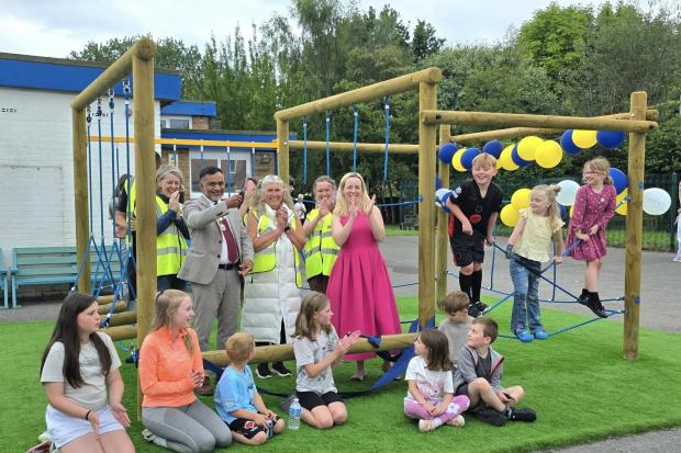 New £23,000 playground installed at primary school in Warrington