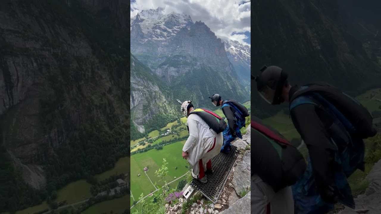 Insane Two-Person BASE Jump You Need to See