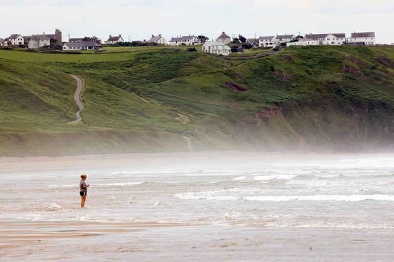 Welsh beach that's a top surfing spot with a campsite that's ...