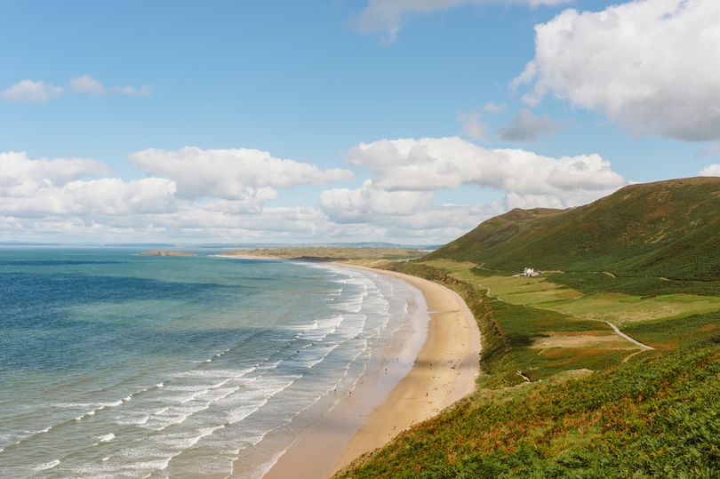 Welsh beach that's a top surfing spot with a campsite that's ...