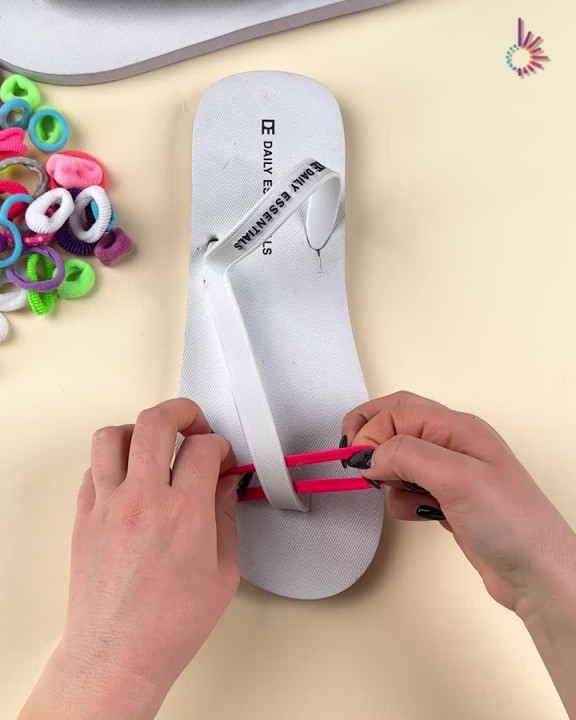 Turning flip-flops into fashion 💅👡