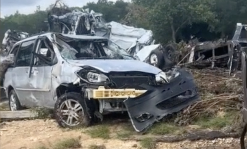 Shocking Texas Flood Aftermath Video Shows Cars Destroyed