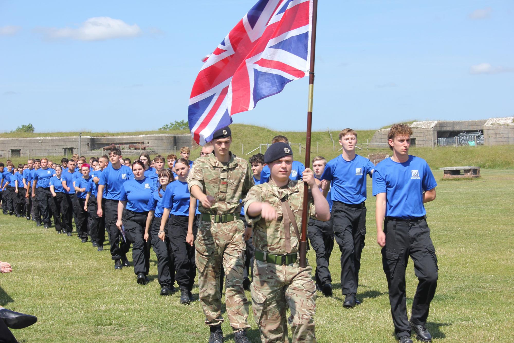 Disciplined excellence on display at HSDC's Uniformed Service parade
