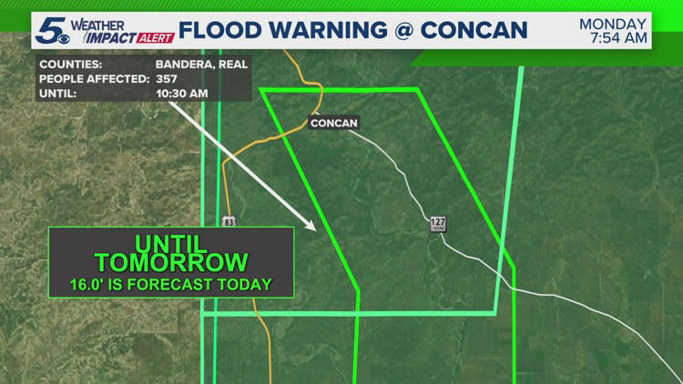 Frio River expected to crest and evacuations underway in Uvalde County
